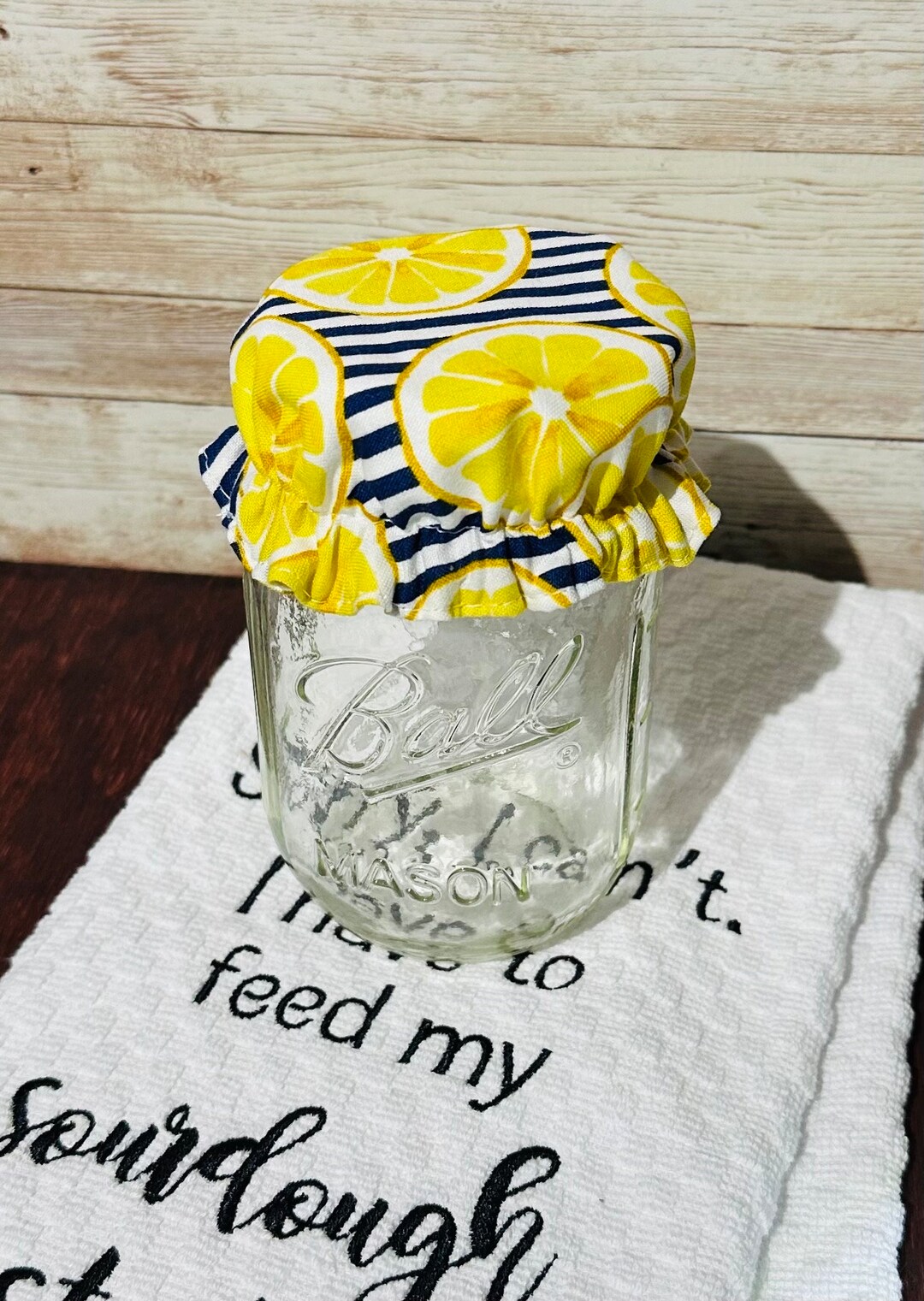 Sourdough Starter Cloth Jar Cover, Cotton Mason Jar Cover, Reusable ...