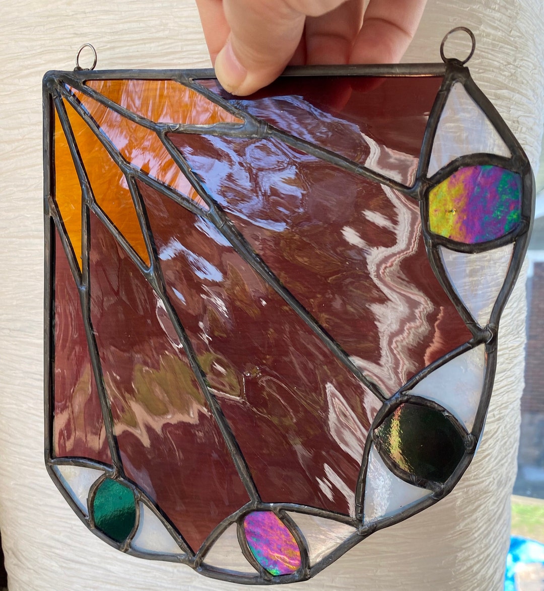 Eyeball Circus Stained Glass Corner Purple Amber - Etsy