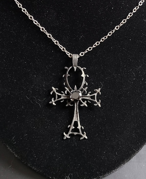 Barbed Wire Ankh Necklace Gothic Punk Wiccan Witchcraft - Etsy
