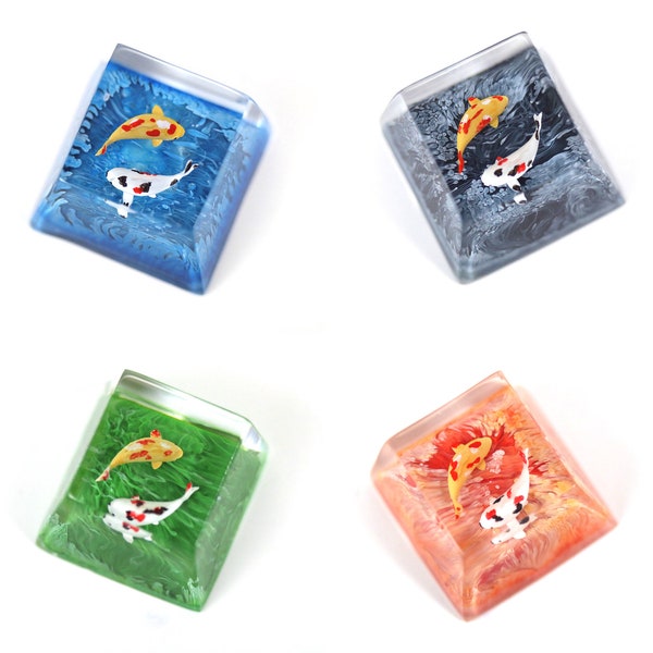 Koi Fish Resin Keycap - Etsy