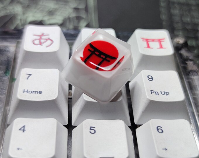 Handmade Japanese Shrine Gate Backlit Resin Artisan Keycap R4/ESC Key ...
