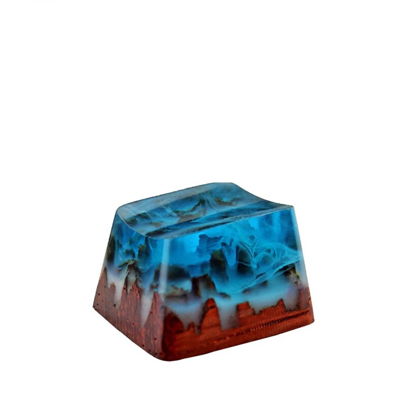 Handmade Backlit Artisan Keycap Snow Mountain Resin & Solid - Etsy