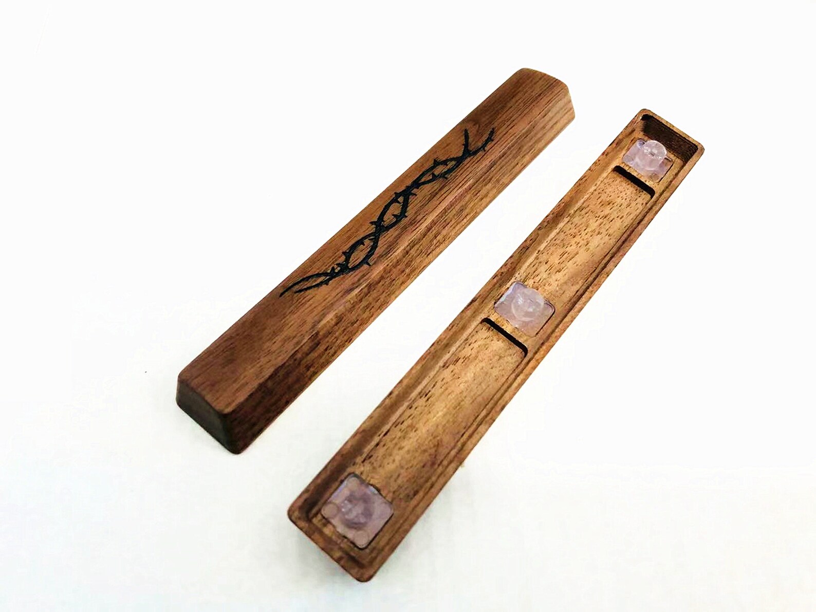 Wooden Spacebar Artisan Keycap Engraved Vines Walnut Wood | Etsy