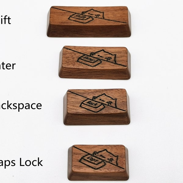 Wooden Keycaps - Etsy