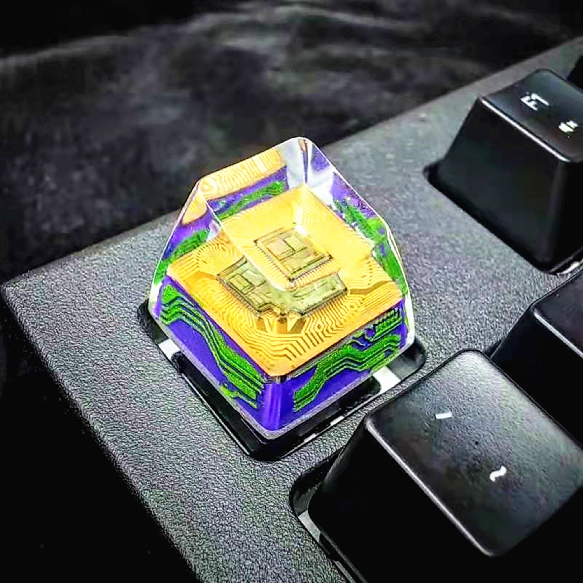 Seabed Landscape SA Profile R4/Esc Resin Artisan Keycap Backlit Key Cap ...