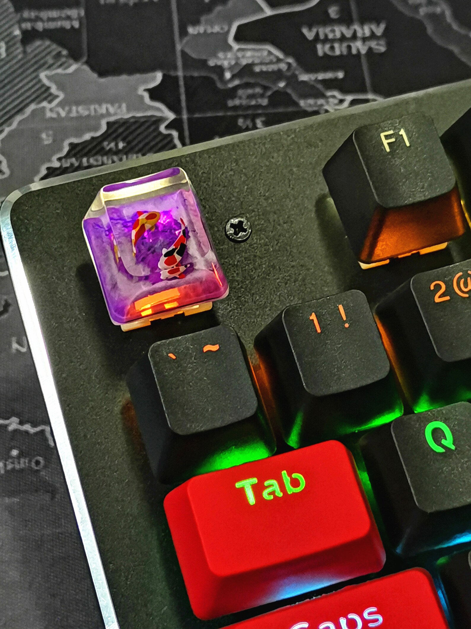 Handmade Koi Fish Resin Keycaps R4/ESC Backlit Artisan Keycap - Etsy