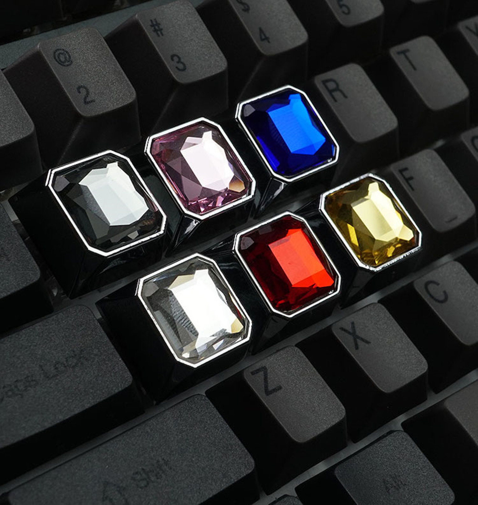 Handmade Metal Keycap Zinc Alloys Glass Cutting Finely Etched | Etsy