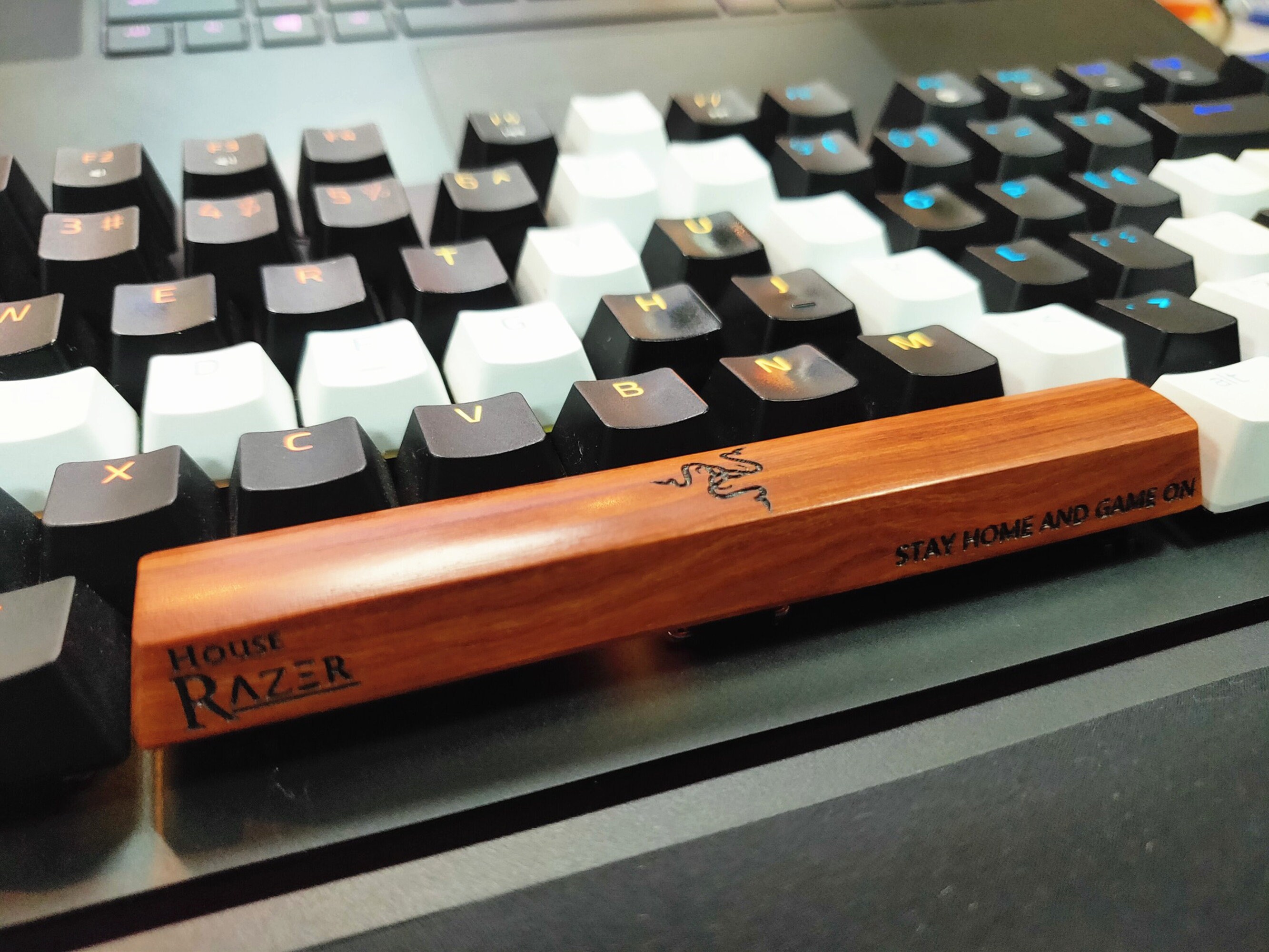 Wooden Spacebar Artisan Keycap Engraved Vines Walnut Wood | Etsy