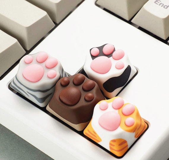 Novelty Keycaps Cat Claw Palm Cat Paw Artisan Keycap Silicone | Etsy