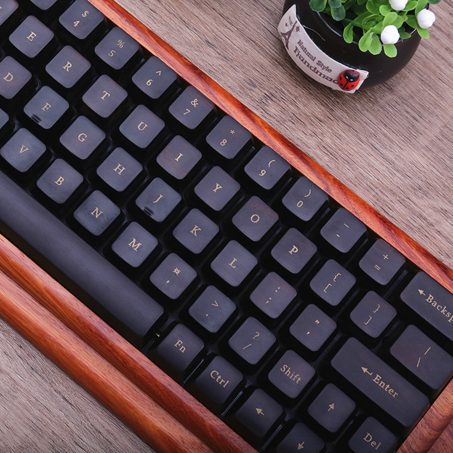 Pure Ebony Solid Wood Keycap Handmade Engraved Artisan Keycaps | Etsy