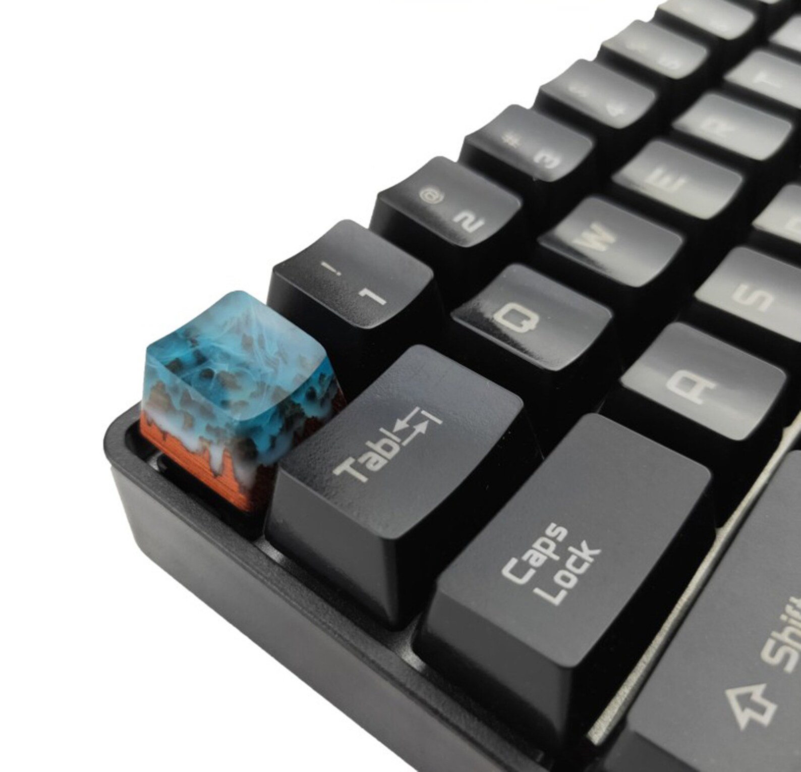 Handmade Backlit Artisan Keycap Snow Mountain Resin & Solid - Etsy