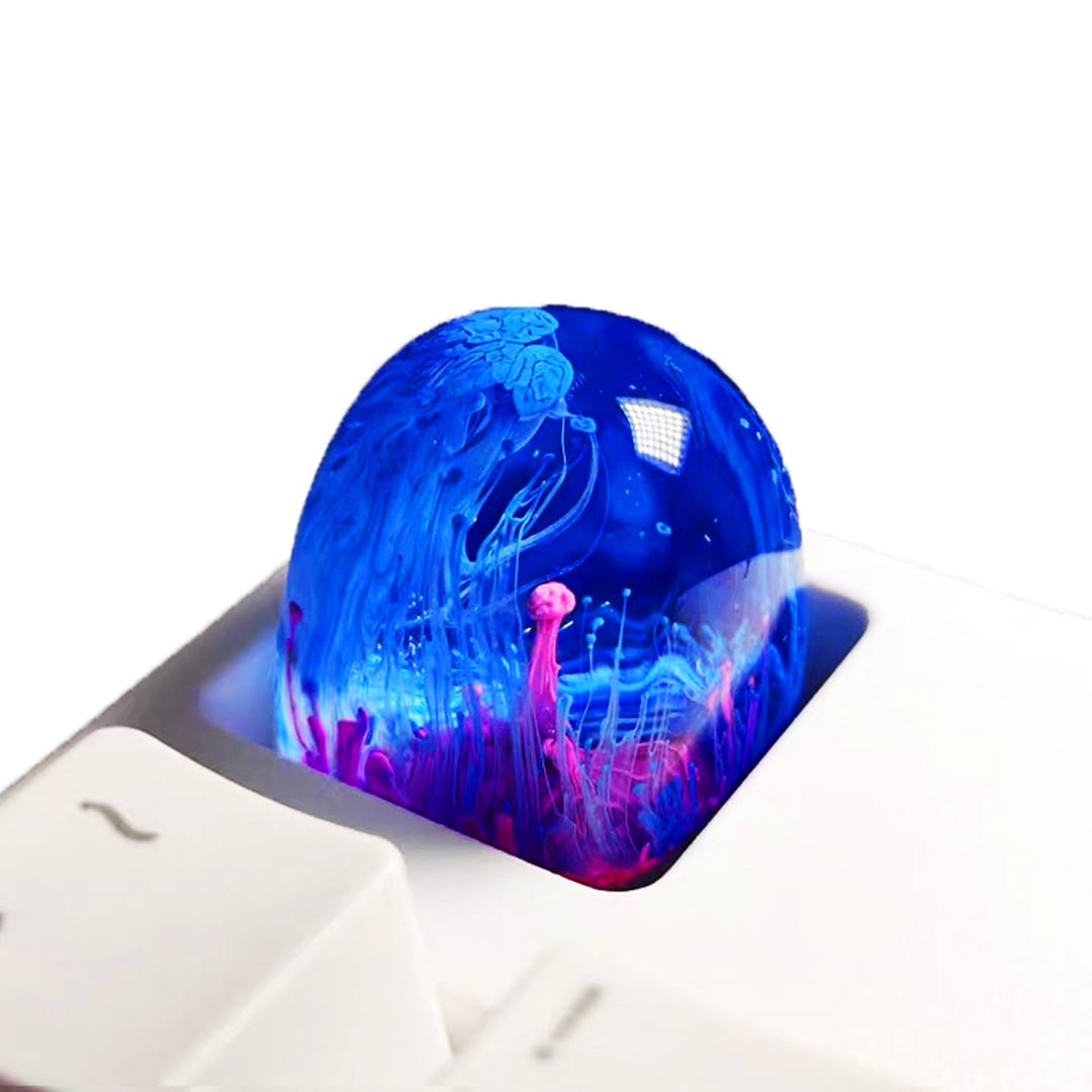 Translucent Artisan Keycap Abstract Multicolor Resin Keycaps - Etsy