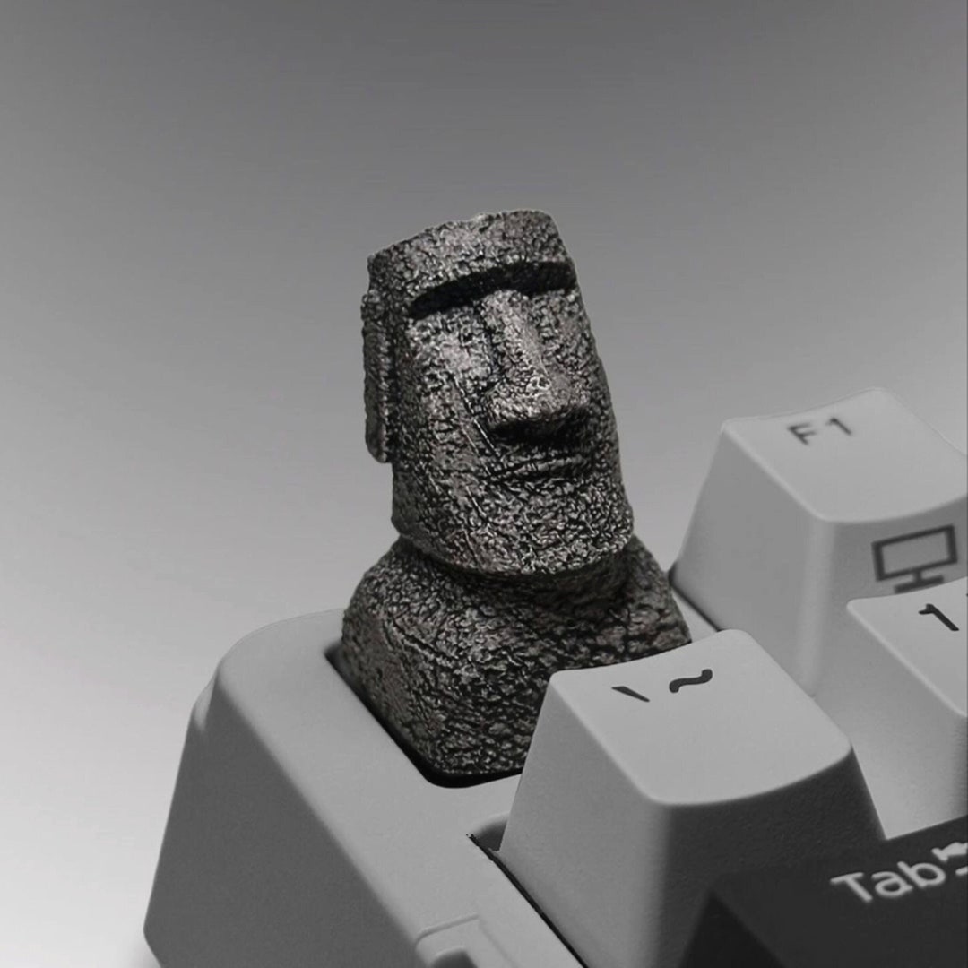 Easter Island Head Moai Sculpture ESC Keycap,resinartisan Keycap,custom ...