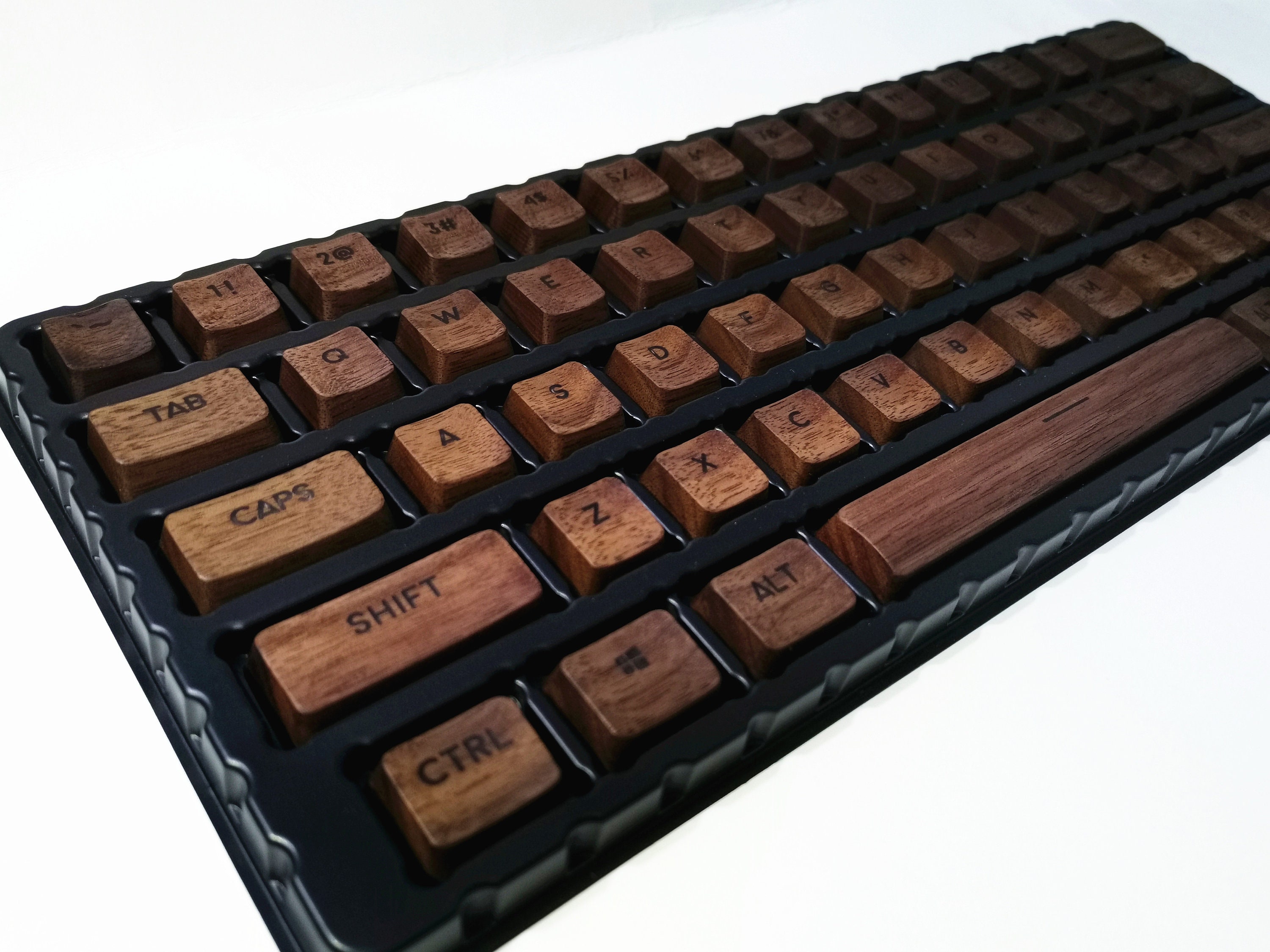Custom Wooden Full Keycaps Setwalnut Solid Wood & Resin - Etsy