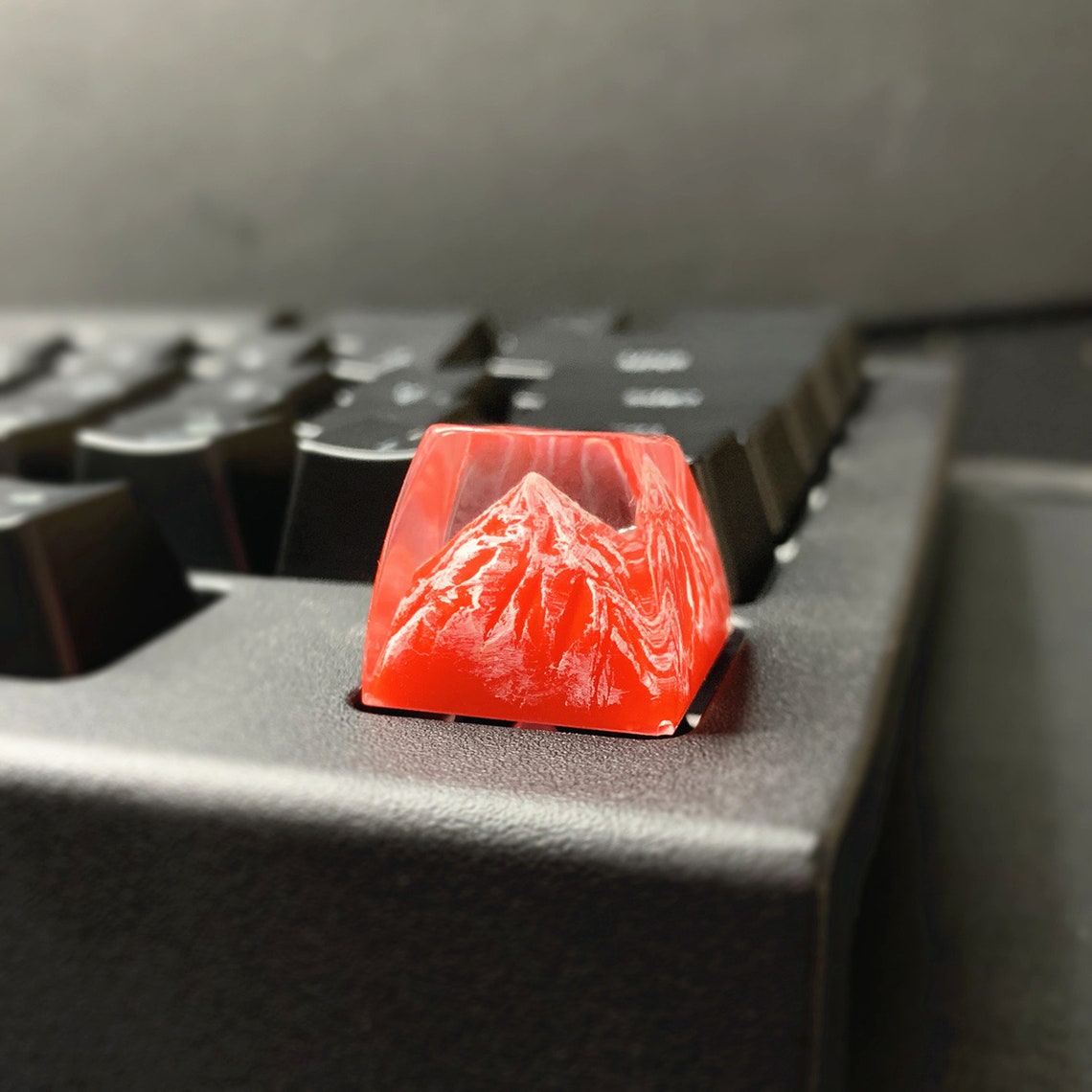 Handmade Backlit Fuji Mountain Resin Artisan Keycaps SA ESC/R4 - Etsy
