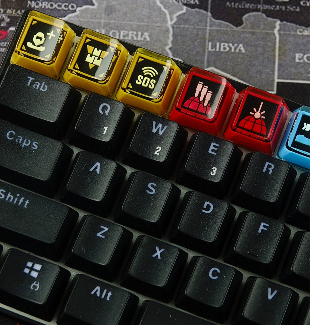 Custom Helldivers 2 Keycaps,resin Artisan R4/ESC Gaming Keycap,backlit ...