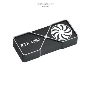 RTX 4090 Video Card Metal Keycaps,aluminum Alloy Artisan Key Cap ...