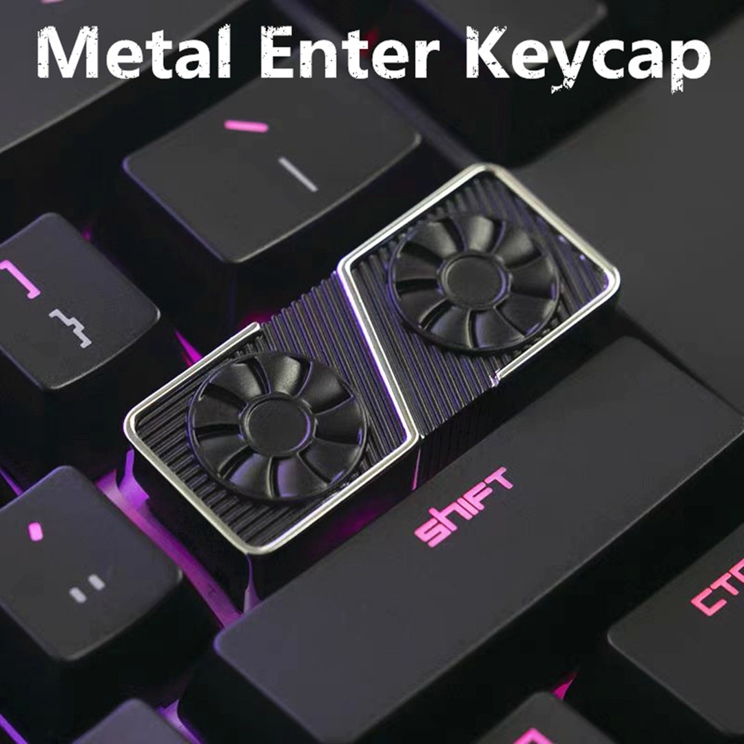 2.25u RTX Video Card Metal Keycaps,aluminum Alloy Artisan Key Cap ...
