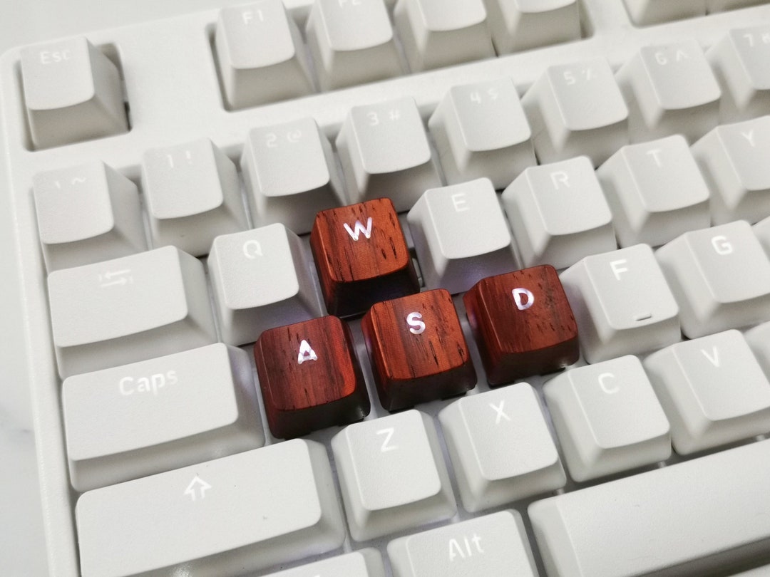 Custom Rosewood Keycaps,handmade Engraved Backlit Artisan Keycap ...