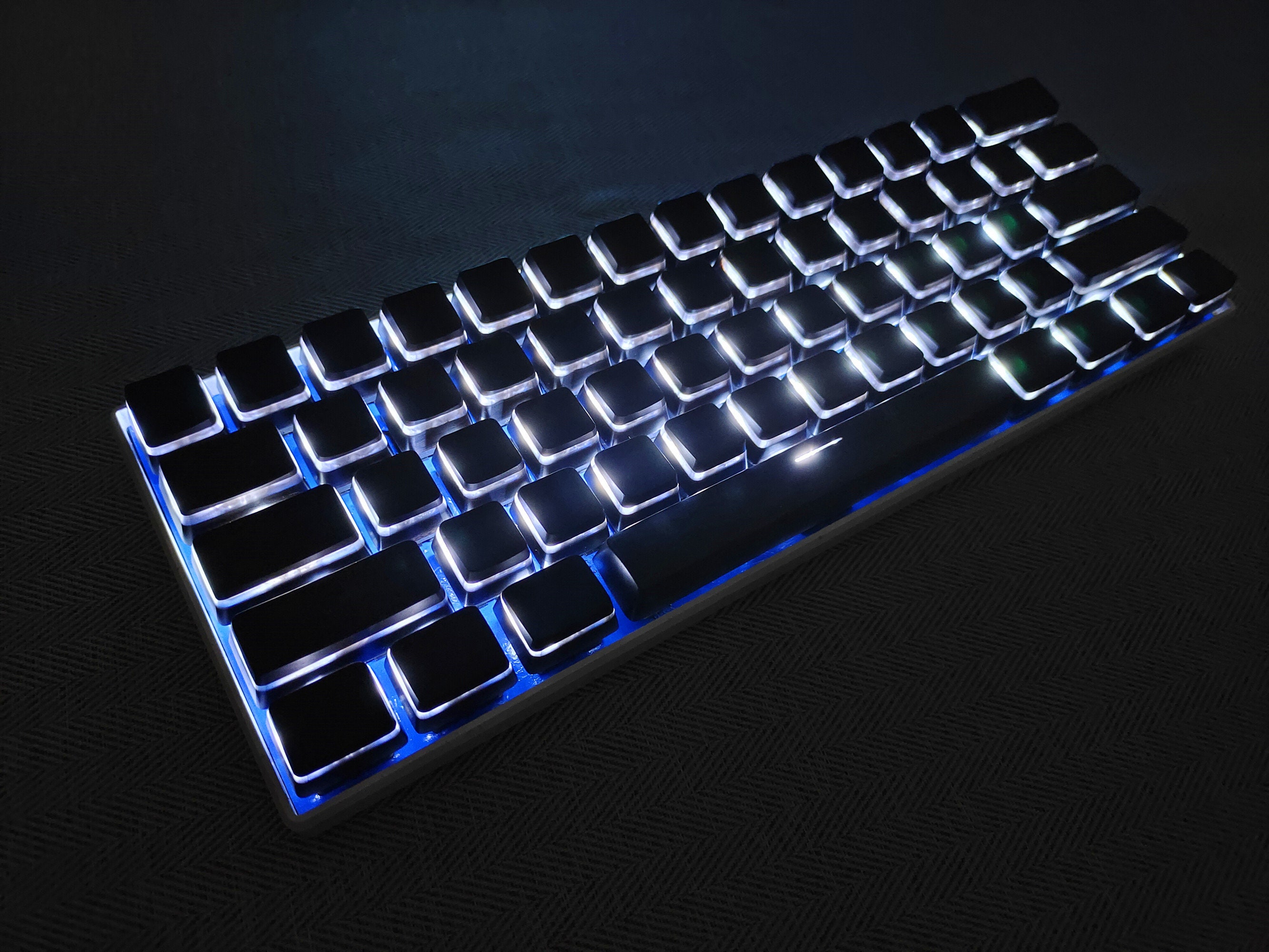 Handmade Ebony Backlit Pudding Keycaps Solid Wood & Resin - Etsy UK