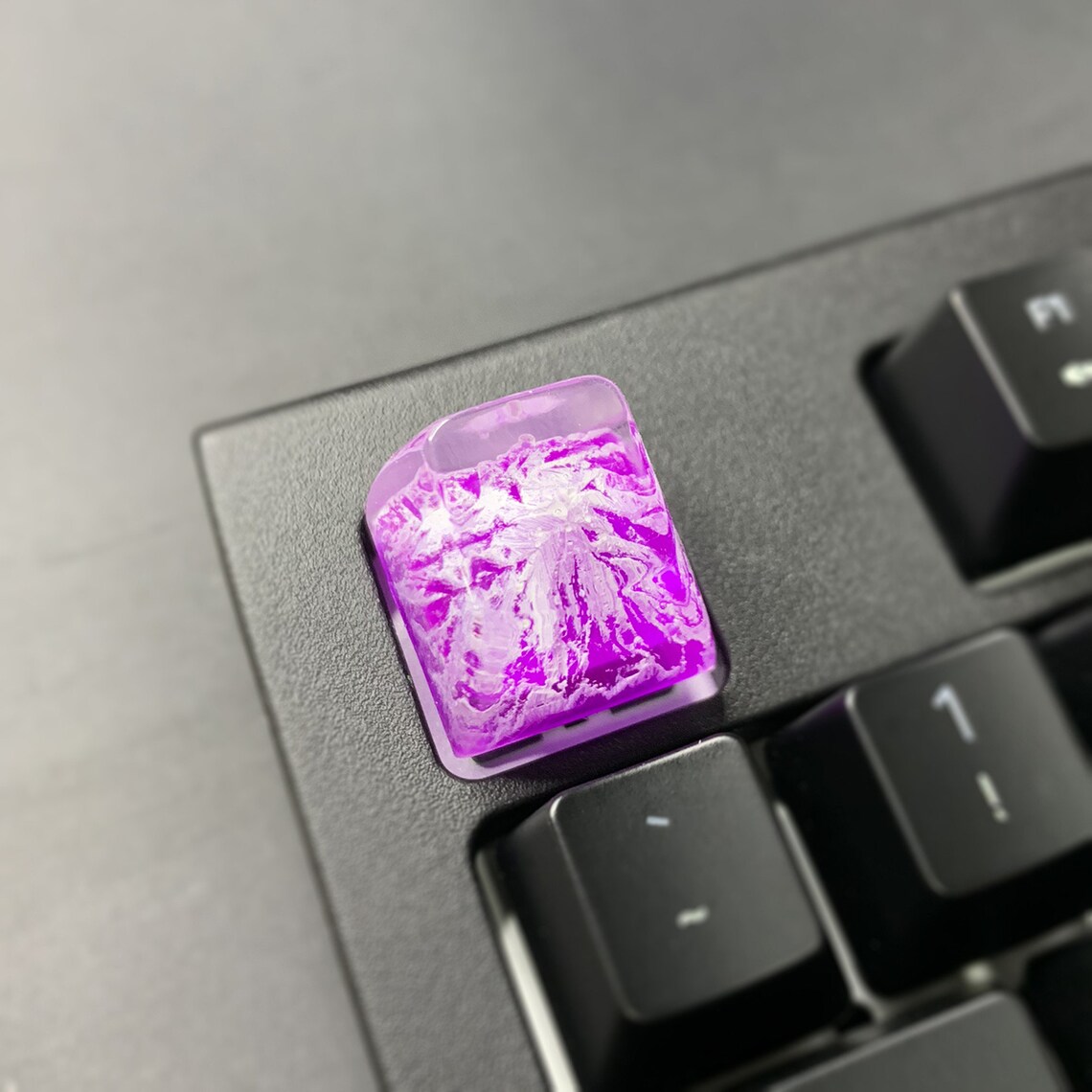 SA ESC/R4 Backlit Resin Artisan Keycaps Snow Fuji Mountain Key - Etsy