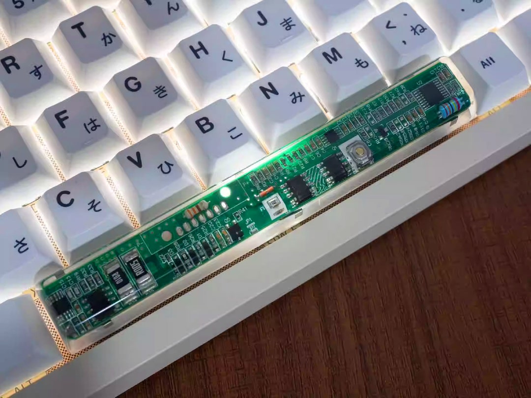 Custom Circuit Board Spacebar Backlight Keycap,artisan Resin & Metal ...