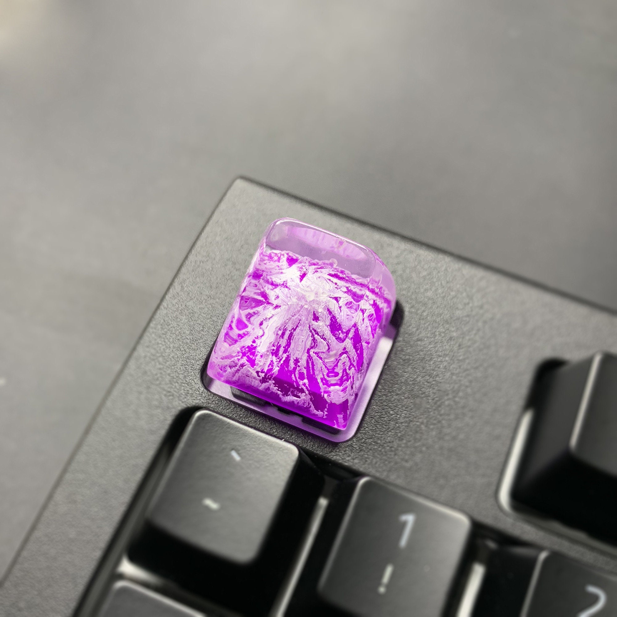 SA ESC/R4 Backlit Resin Artisan Keycaps Snow Fuji Mountain Key - Etsy
