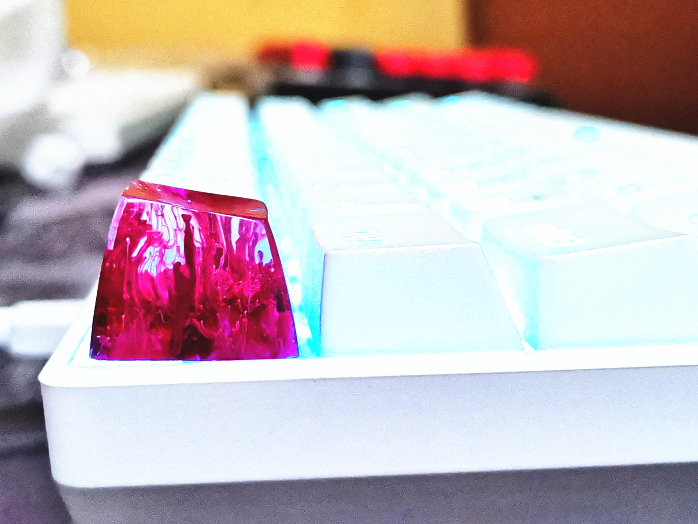 Seabed Landscape SA Profile R4/Esc Resin Artisan Keycap Backlit Key Cap ...