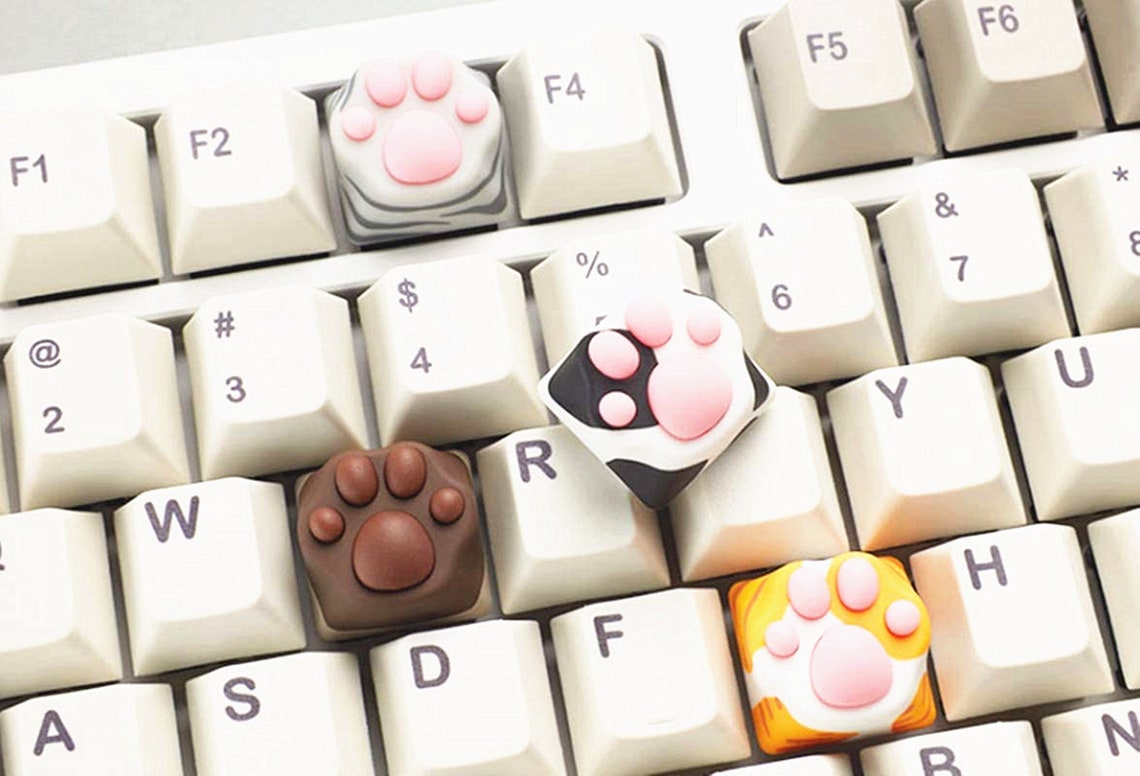 Novelty Keycaps Cat Claw Palm Cat Paw Artisan Keycap Silicone - Etsy