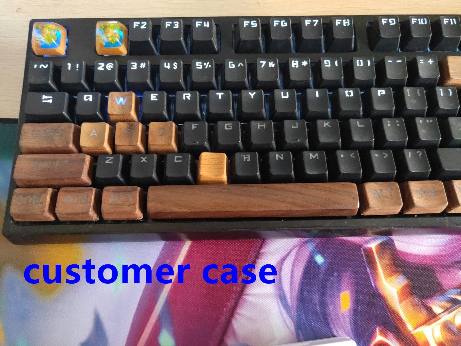 Handmade SA Profile Backlit Key Cap Hidden Fairyland Wood & | Etsy