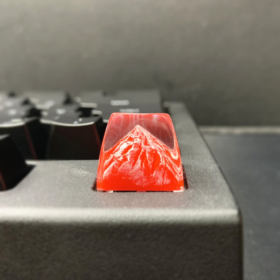 Handmade Backlit Fuji Mountain Resin Artisan Keycaps SA ESC/R4 - Etsy