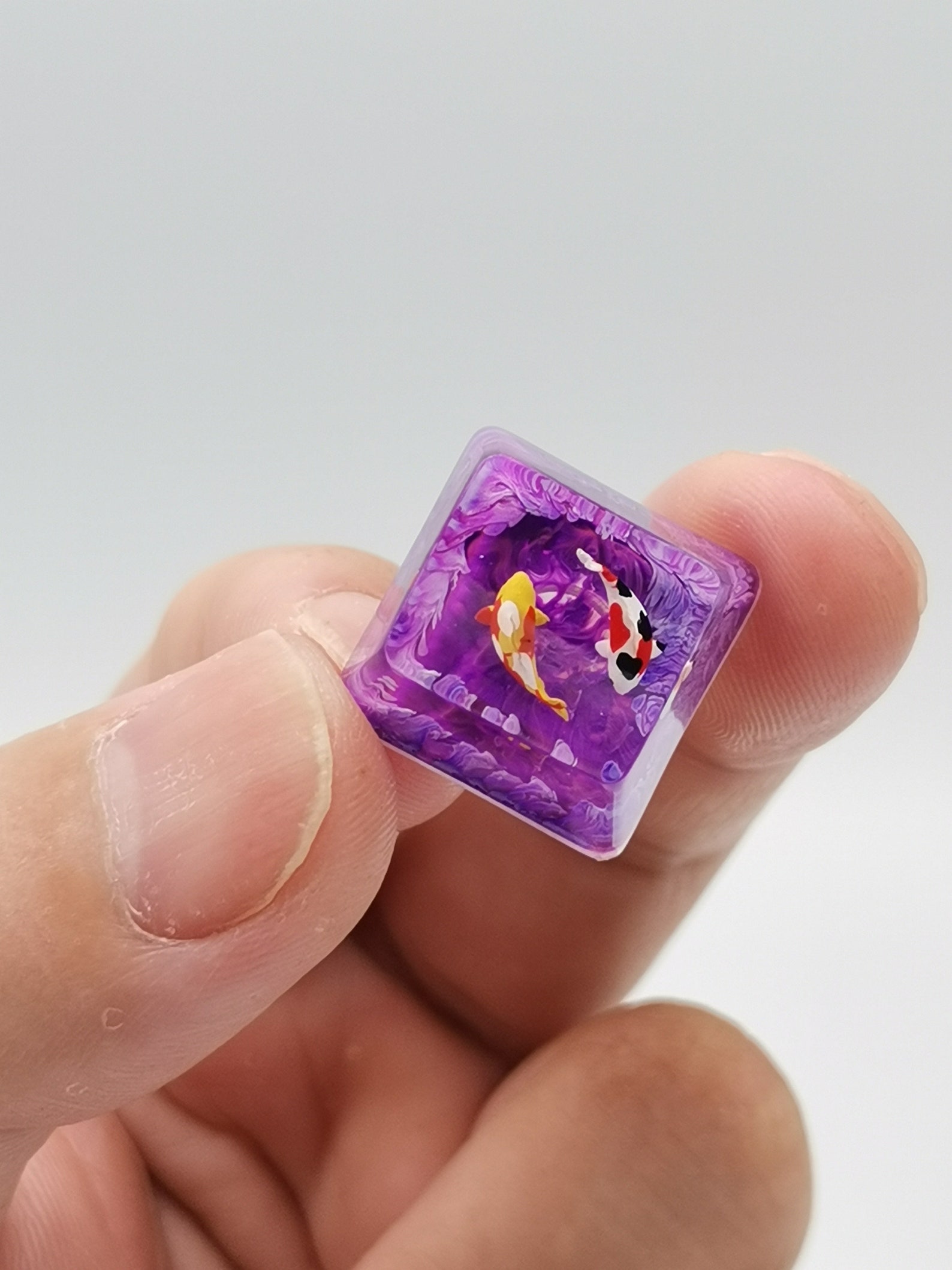 Handmade Koi Fish Resin Keycaps R4/ESC Backlit Artisan Keycap - Etsy