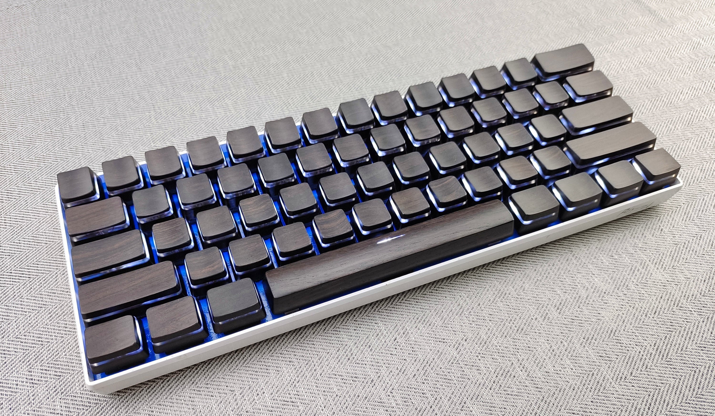 Handmade Ebony Backlit Pudding Keycaps Solid Wood & Resin - Etsy UK