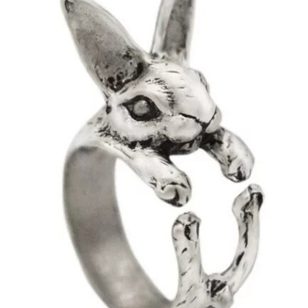 Rabbit Ring - Etsy