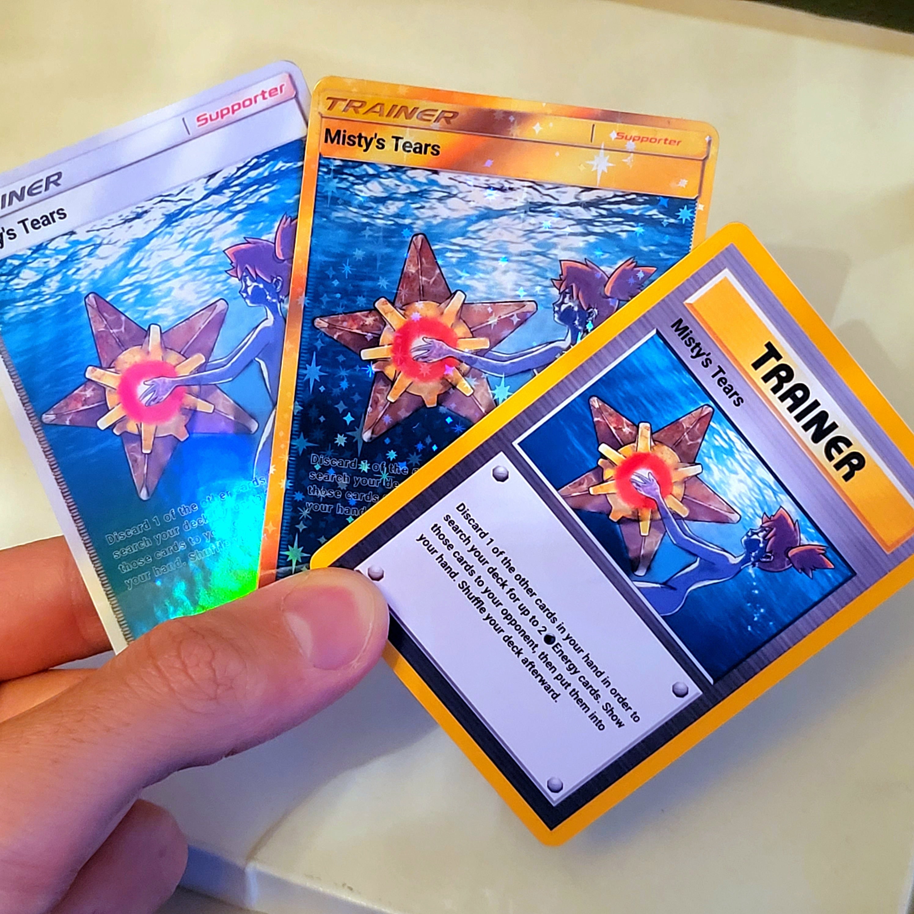 Misty S Tears Pokemon Card Printable Cards