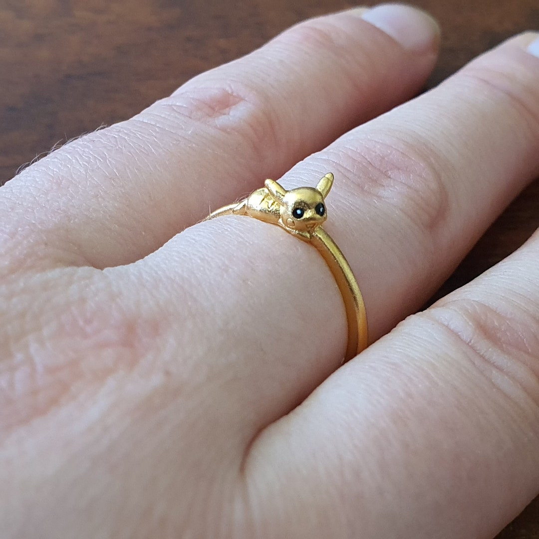 Pikachu Ring Adjustable Pokemon Anime Gift - Etsy UK