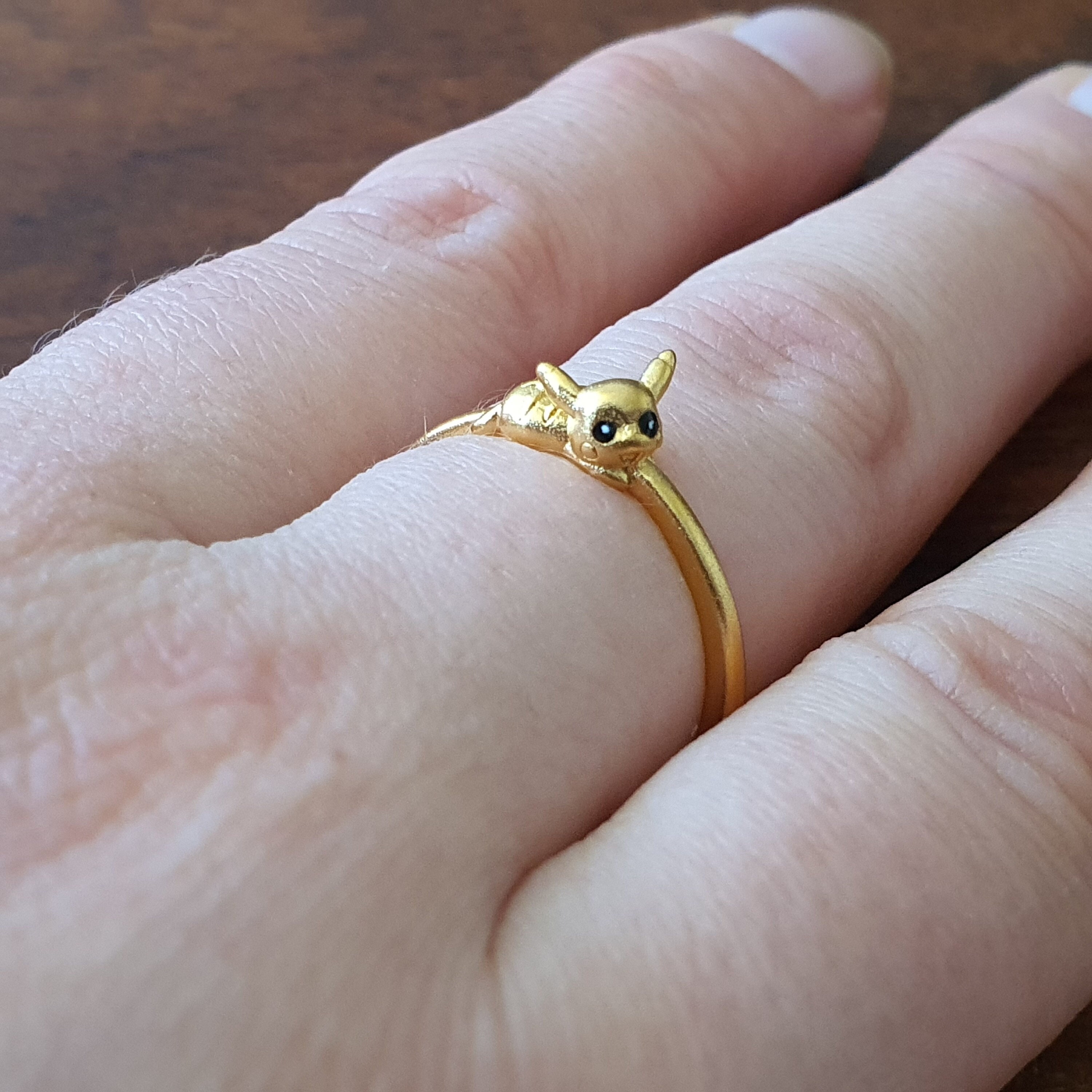Pikachu Ring Adjustable Pokemon Anime Gift - Etsy UK