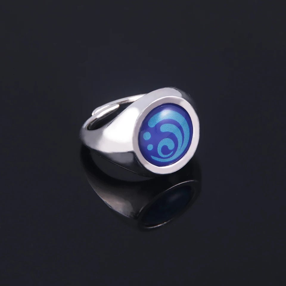 Genshin Impact Rings Adjustable Elements Rings Pyro Geo | Etsy UK