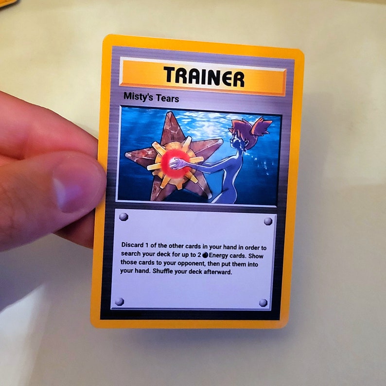 Misty's Tears Holo Custom Made Pokemon Card - Etsy