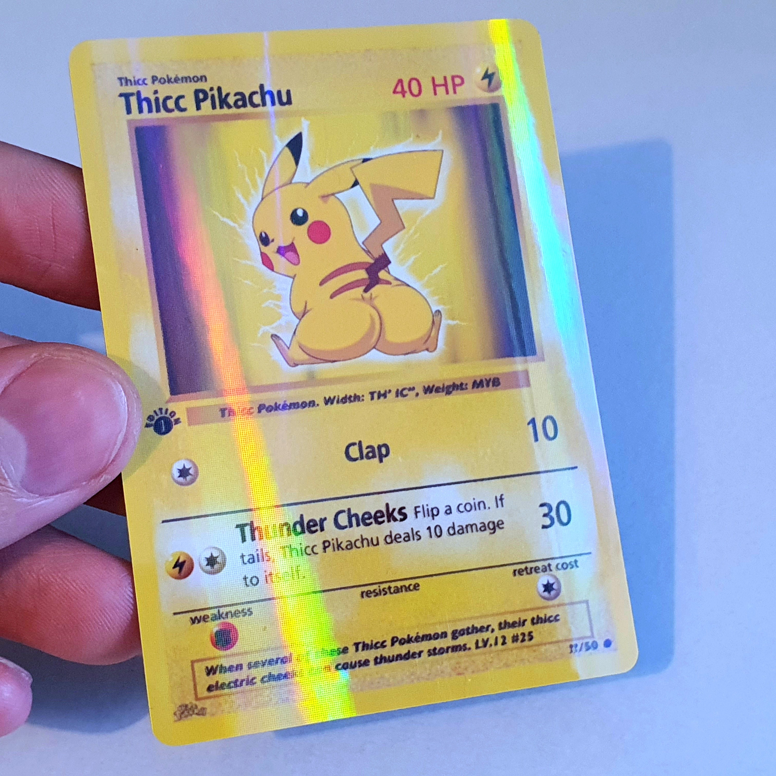 Thicc Pikachu Pokemon Card