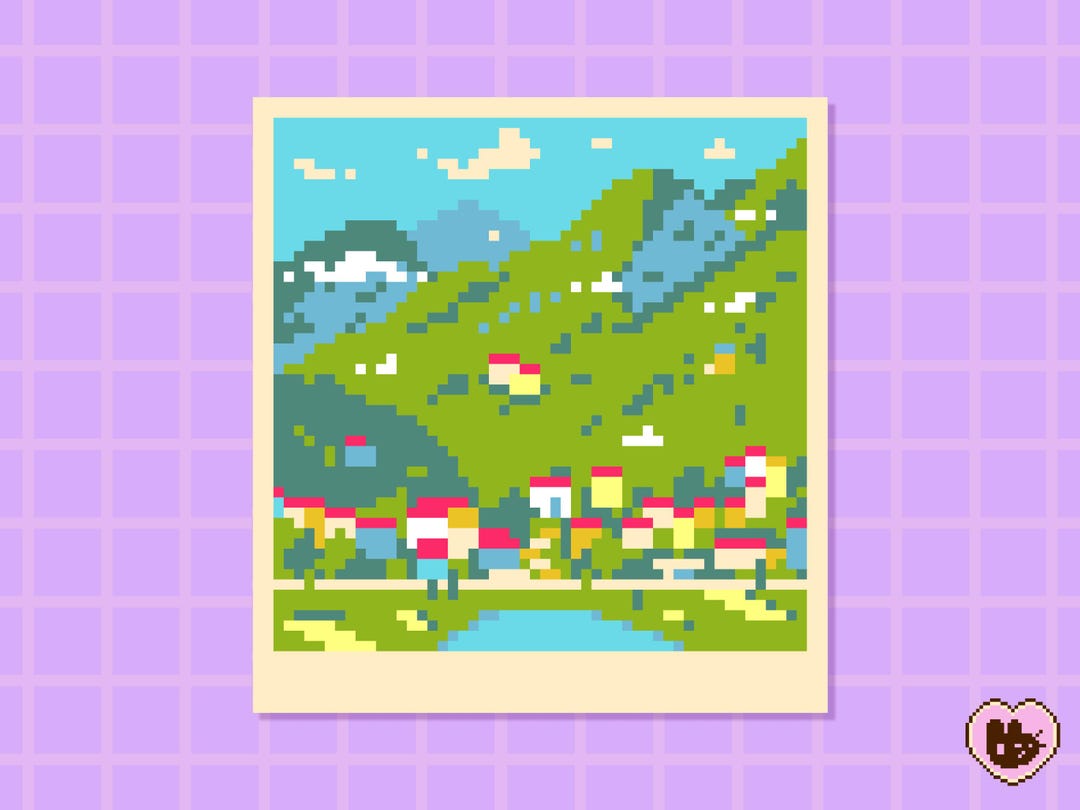 Llandudno Polaroid - Modern Cross Stitch / Needlepoint Pattern ...