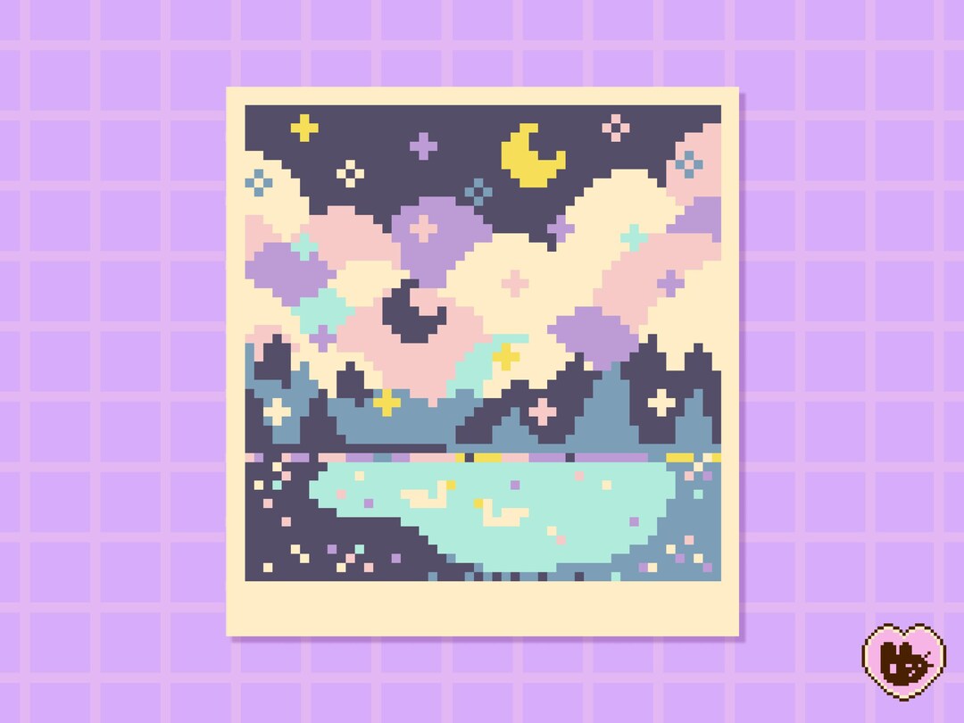 Swan Lake Polaroid - Modern Cross Stitch / Needlepoint Pattern ...