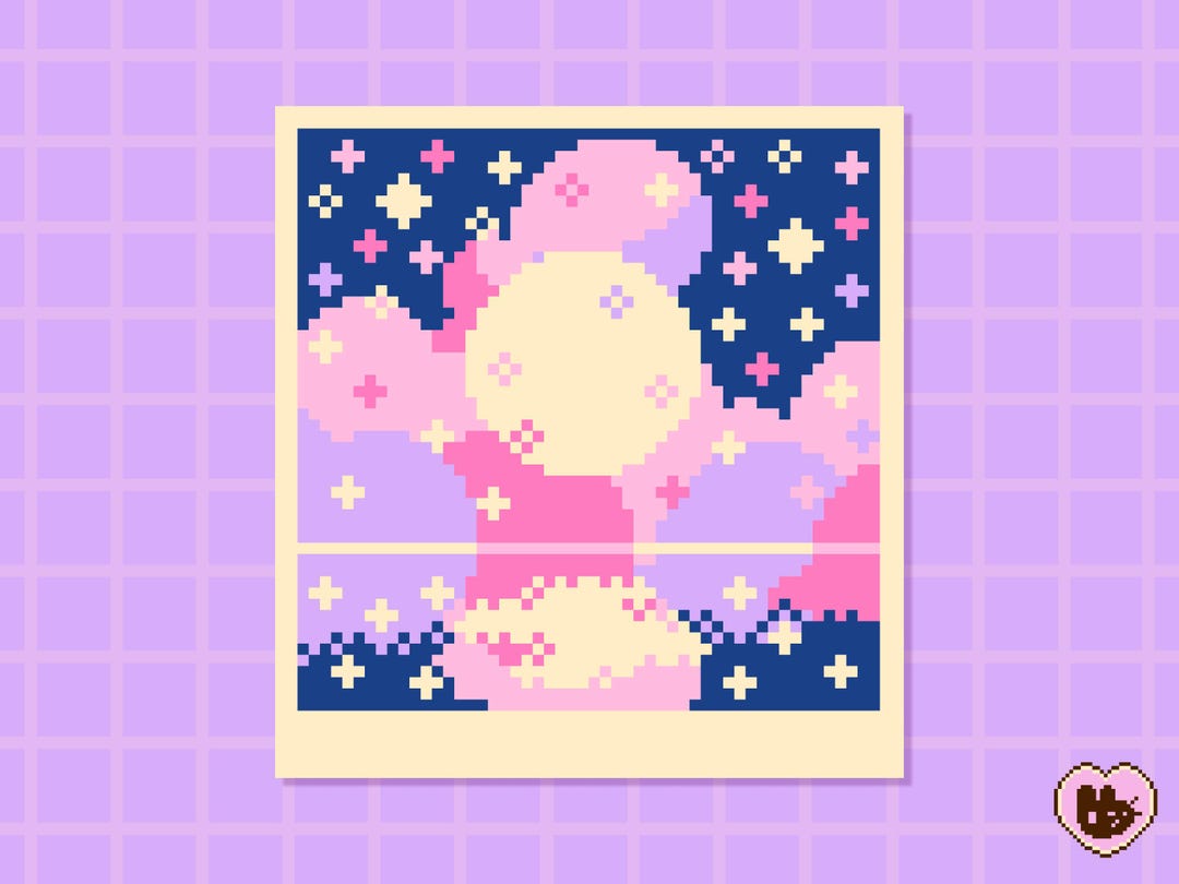 Full Moon Polaroid - Modern Cross Stitch / Needlepoint Pattern ...