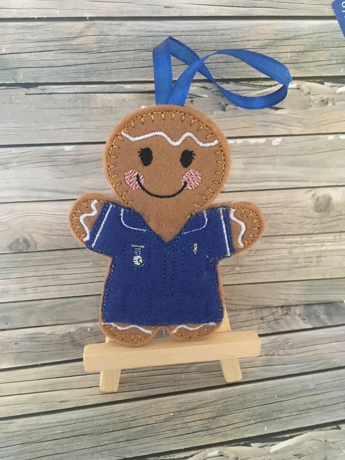 Embroided Gingerbread Nurse - Etsy