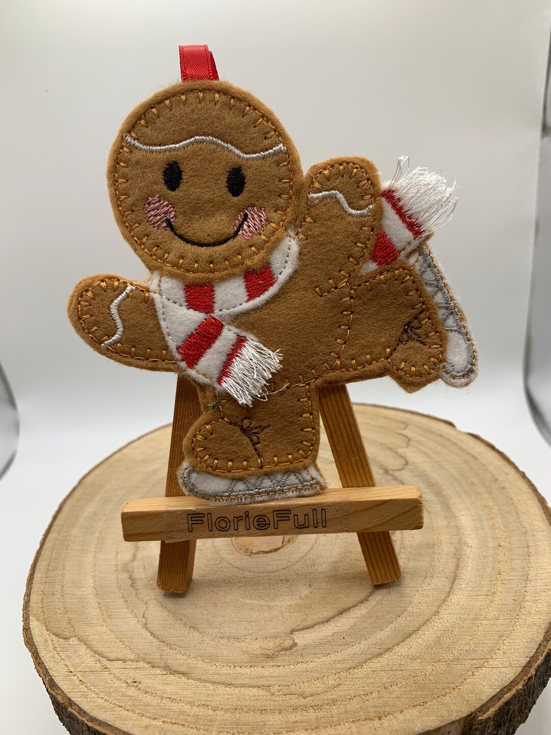 Gingerbread Man Ice Skater - Etsy