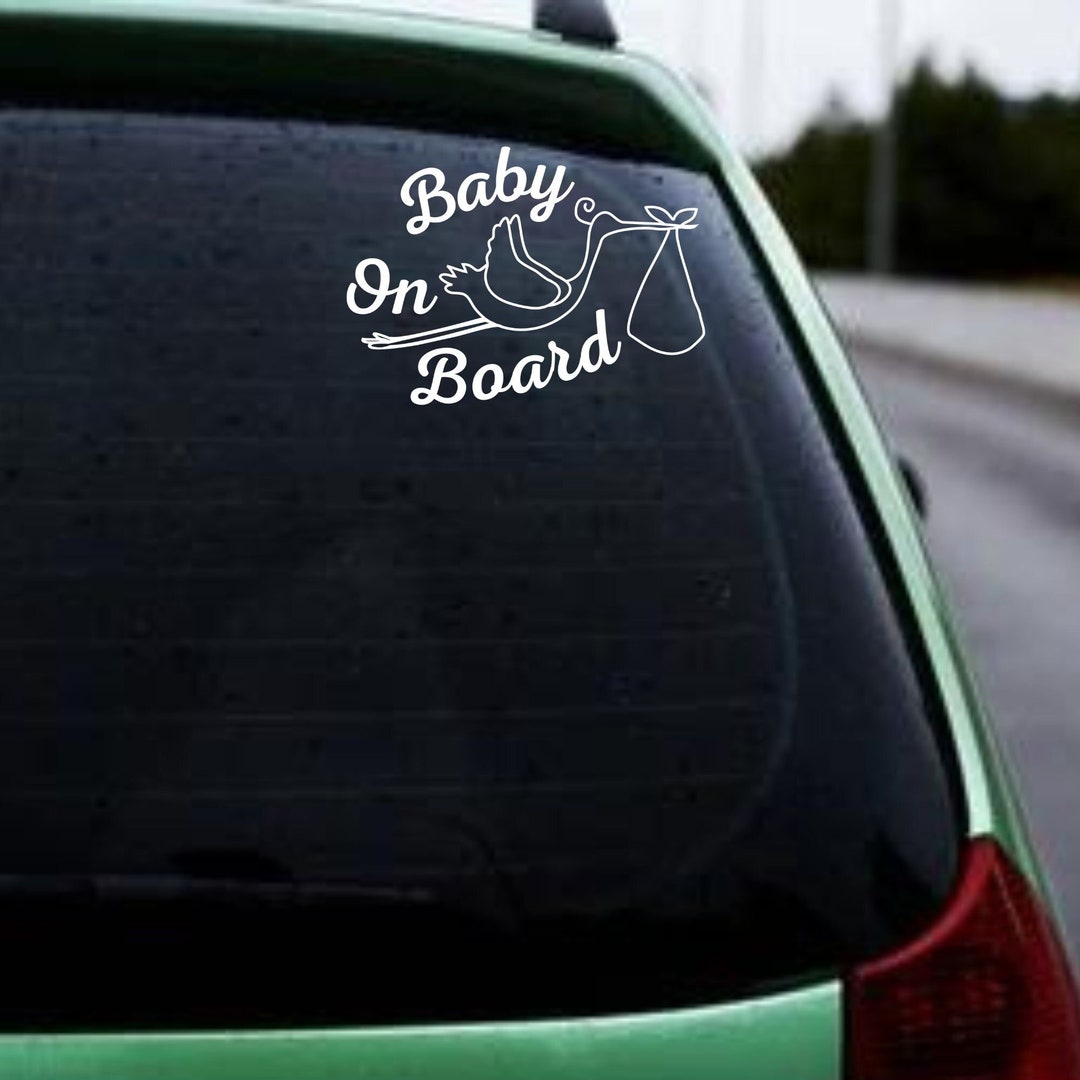 Baby on Board Sticker | Car Window Sticker | New Baby Vinyl Sticker ...