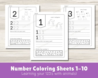 Learning Numbers - the Complete Numeral Pack 1-20 | Coloring Pages for ...