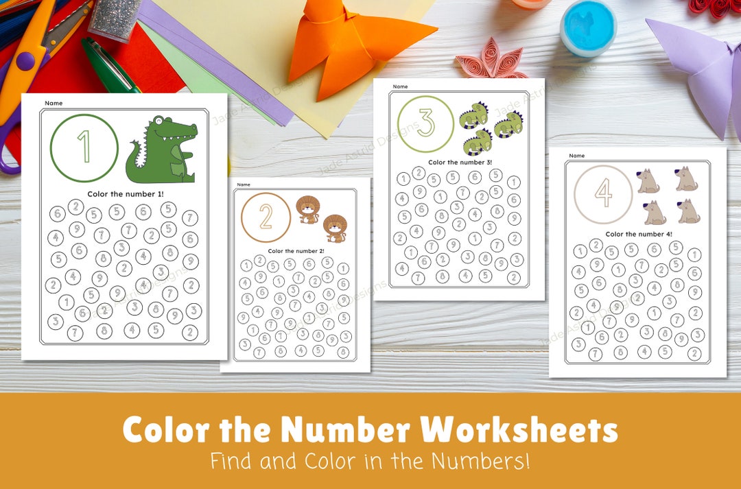 Animal Coloring Sheets | Activity Sheets for Kids | Color and Find the ...