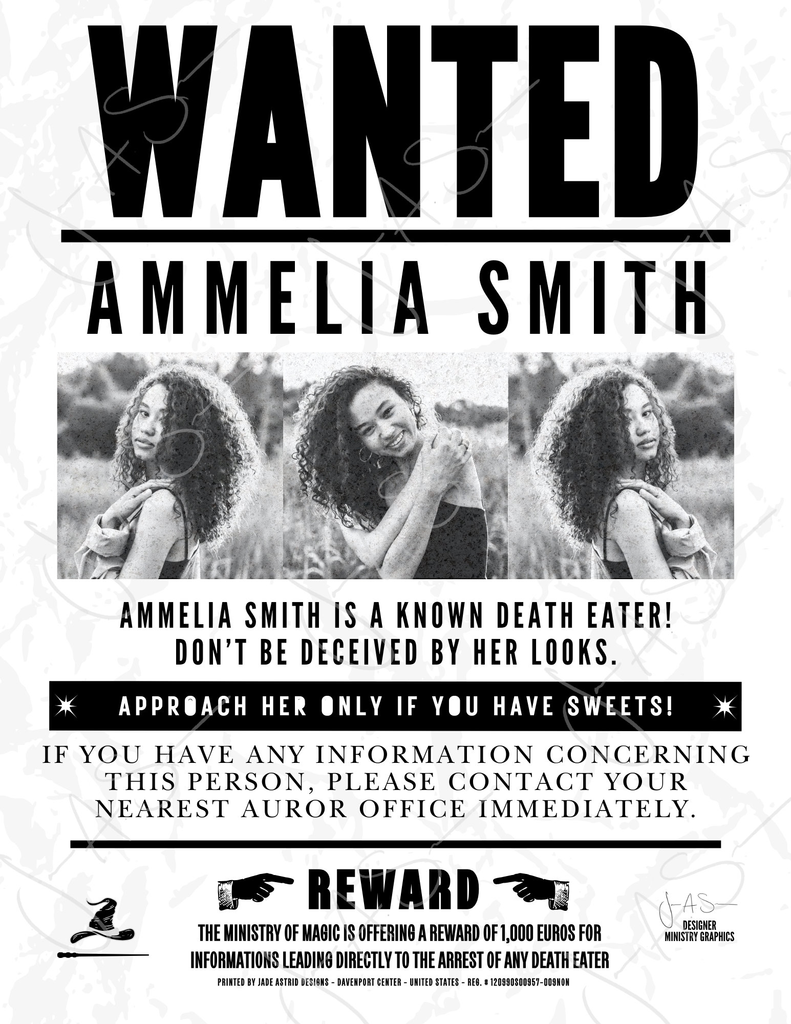 Custom Wanted Posters Variety Pack Wall Art Wizard, Western, or Monster ...