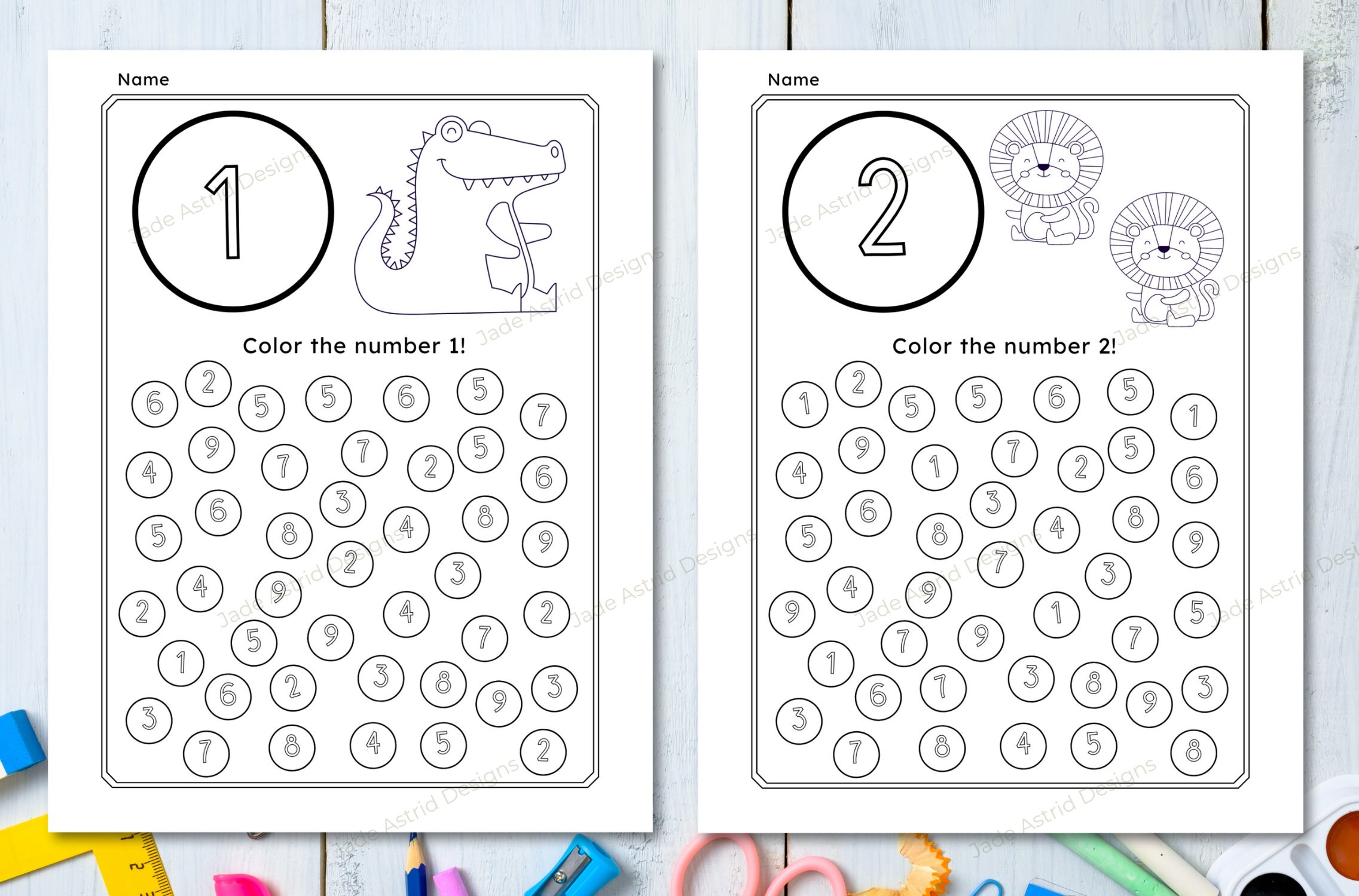 Animal Coloring Sheets Activity Sheets for Kids Color and Find the ...